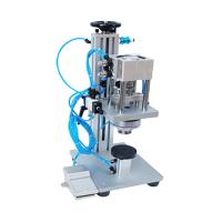 China Good Semi Automatic Packaging Spray Perfume Bottle Sealing Capping Crimping Machine for sale