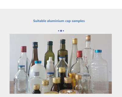 China Low Cost Semi-Automatic ROPP Capper Machine for Aluminum Caps, Glass Bottle Sealing, Wine & Liquor Bottle Capping Machine DK-50 for sale