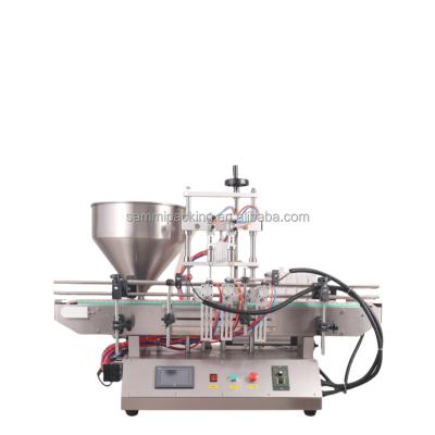 China High Speed Automatic Cosmetic Cream Filling Machine Tomato Sauce Filling Machine Peanut Butter Filler with Conveyor for sale