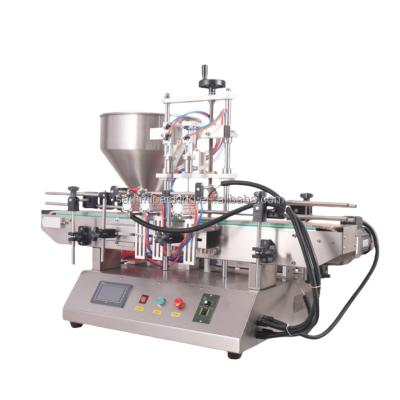 China High Speed Automatic Cosmetic Cream Filling Machine Tomato Sauce Filling Machine Peanut Butter Filler with Conveyor for sale