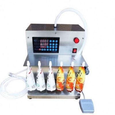 China Semi Automatic Spout Pouch Juice Liquid Soybean Milk Self-supporting Bag Filling Packing Machine for sale