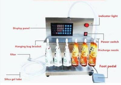 China Semi Automatic Spout Pouch Juice Liquid Soybean Milk Self-supporting Bag Filling Packing Machine for sale