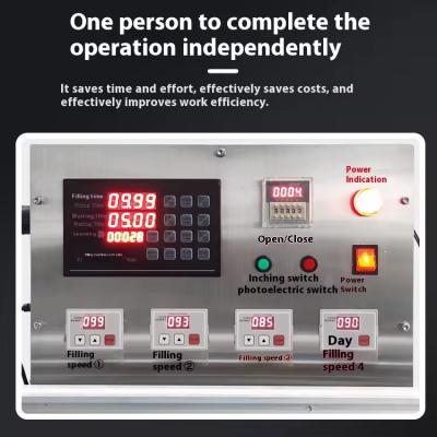 China Hot Sale Four Head Milk Liquid Filling Machine Commercial Quantitative Filling Machine Automatic Vertical Filling Equipment for sale