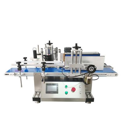 China Factory Price Semi-Automatic Bottle Labeling Machine Electric Metal Sticker Applicator for Plastic Glass Bottle Used Motor for sale