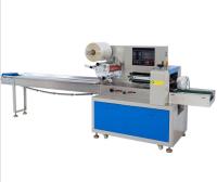 China Flow Pack Machine Ice Lolly Popsicle Chocolate Candy Biscuit Cookie Flowpack Packaging Pillow Horizontal Bread Packing Machine for sale