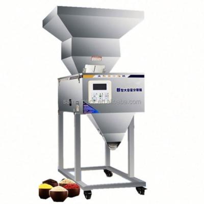 China High Quality 100-3000g Weighing Machine Semi Automatic Spice Powder Weighing Filling Machine Vibration Weigher with Big Hopper for sale