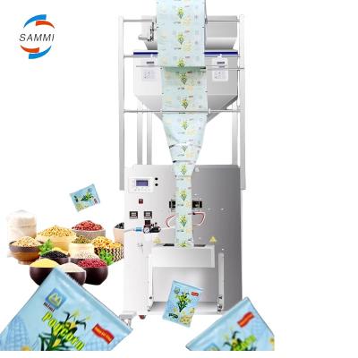 Китай Оптовая продажа Новая многофункциональная двухголовочная машина для фасовки сахара, кофе в зернах, взвешивания и упаковки 500 г 1000 г, высокое качество продается