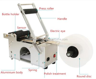 China MT50 Semi-auto Round Bottle Labeling Machine, Semi-auto Labeler, Semi Automatic Label Machine for sale