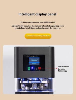 China High Speed Non-Rotary Electric Can Sealer Machine for Boba, Soda,Coffee, Juice with Reliable Sealing Effect for sale