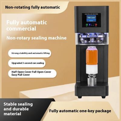 China High Speed Non-Rotary Electric Can Sealer Machine for Boba, Soda,Coffee, Juice with Reliable Sealing Effect for sale