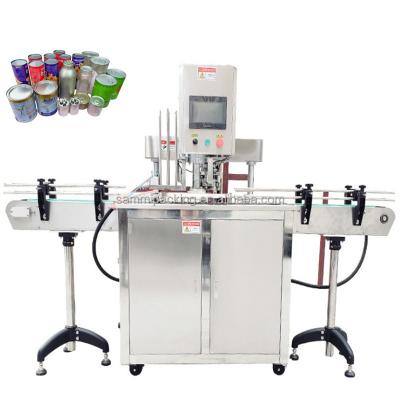 China Professional Factory Custom-Made New Condition Automatic Can Seamer Closing Machine for Tuna Paste Tin Pet Aluminum Motor Metal for sale