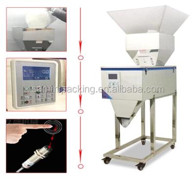 China High Quality 100-3000g Weighing Machine Semi Automatic Spice Powder Weighing Filling Machine Vibration Weigher with Big Hopper for sale