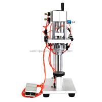 China Pneumatic Perfume Bottle Crimping Machine Capping Machine Lid Cap Locking Machine for sale