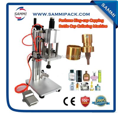China Pneumatic Perfume Bottle Crimping Machine Capping Machine Lid Cap Locking Machine for sale