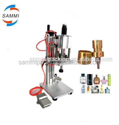 China Pneumatic Perfume Bottle Crimping Machine Capping Machine Lid Cap Locking Machine for sale