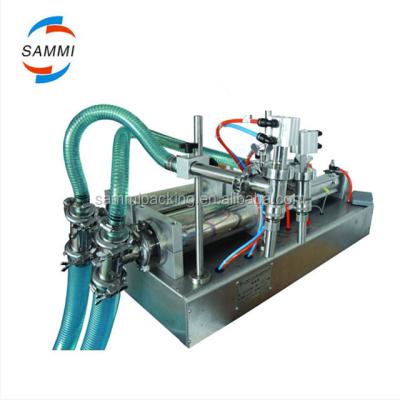 China 2 Head Piston Filler Liquid Filling Machine Semi Automatic/table Top Liquid Filling Machine for sale