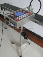 China Touch Screen Inkjet Coding Machine with 35 meters/minute Speed and 180° Rotatable Spray-head for Variable Data Printing for sale