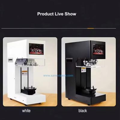 Cina Macchina sigillatrice per lattine PET a schermo tattile a comando elettrico, sigillatrice intelligente per lattine di succo e soda per l'industria delle bevande e alimentare in vendita