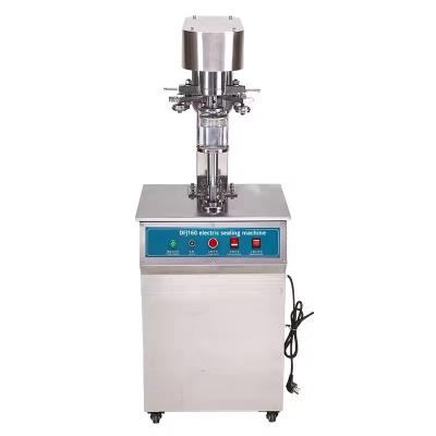 Cina DFJ-160 Vertical Electric Sealing Machine for Stainless Steel Tinplate Easy-Open Cup Plastic and Metal Can Tin Can Sealer in vendita