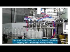 Automatische Olijfolie Kookwater Drinken Minerale dranken Sap Essentiële oliën Wasmiddel Flessen Vullende en Dekselmachine