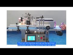 Vial Glass Jar Can Sticker Wine Water Bottle Automatic Round Bottle Labeling Machine For Round Bottles