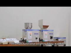 Semi Automatic Tea Powder Filling Machine For Granules Powder Dispensing Filling Weighing