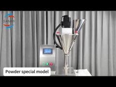 Máquina de enchimento de pó fino de pequeno volume semiautomática de cabeça única