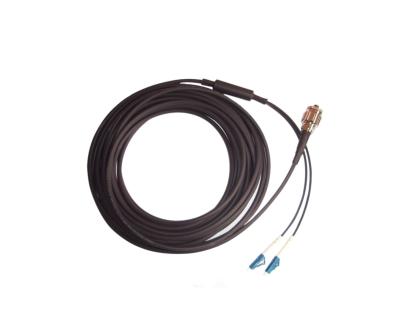 China 2F Armored fiber patch cord, rodent resist fiber cable，LSZH outer jacket，ROHS, water proof connector for sale