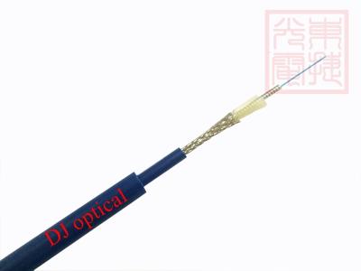 China 2-core tactical armored fiber cable，indoor cable, rodent-resistant, double jacket cable, telecommunication cable, for sale
