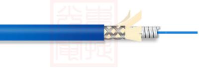 China 1-core  armored fiber cable, black jacket, telecommunication cable, indoor cable, rodent-resistant for sale