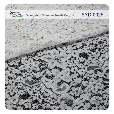 Cina Vestito legato con corde dal pizzo del pettine del tessuto del pizzo di allungamento del cotone per l'indumento in vendita