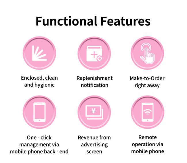 Caiyunjuan Commercial Classic Smoothie Vending Machine Fully Automatic Machine Frozen Drink Stylish Smoothie Machine