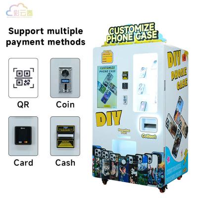 China 32 inch Wave Crystal Display Telefoon Case Printing Vending Machine voor Huawei Touch Screen Display Te koop