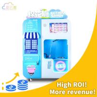 China Automatic Cotton Candy Making Machine LCD Screen Candyfloss Vending Machine for sale