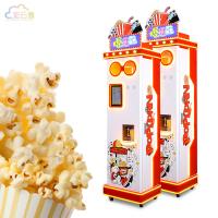 Quality Coin Operated Popcorn Vending Machine 70KG 40g/cup Metal Acrylic Plastic for sale