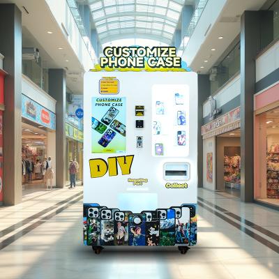 China traffic Areas No Problem Phone Case Printing Vending Machine 300kg Variable Ink Droplet Technology for Your Business for sale