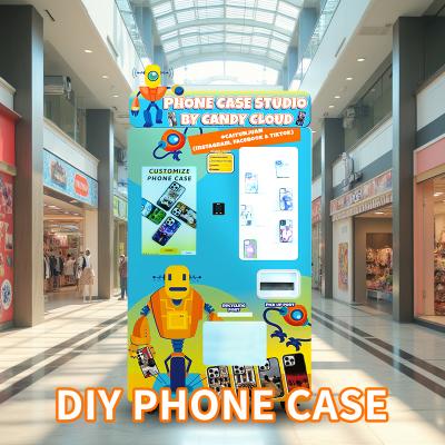 China Traffic Areas On-Demand Phone Case Maker Vending Machine with 220V/50Hz Power Supply for sale