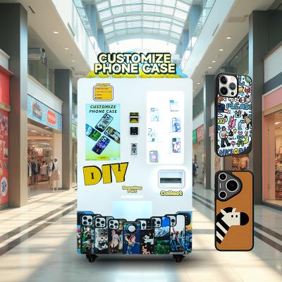 China traffic Areas Phone Case Printing Vending Machine with 220V/50Hz Power Supply and Customizable Design L113*W87*H220cm for sale