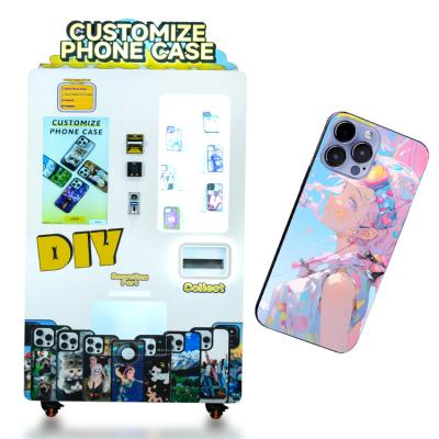 China Steel Packaging And Fast Shipping Variable Ink Droplet Technology Phone Case Printing Vending Machine For Secure Packaging for sale
