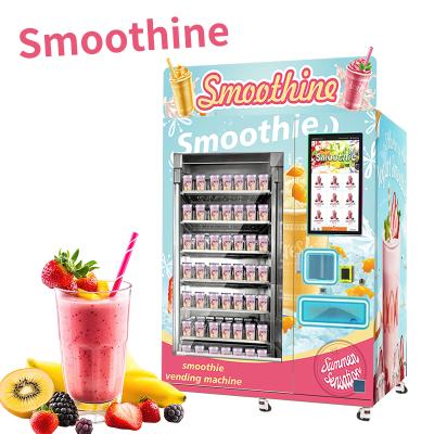 China Spanish Language Smoothie Vending Machine With Touch Screen Display and Compressor Cooling System for sale