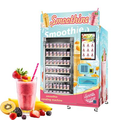 China Frozen Fruit Smoothie Vending Machine with Touch Screen Display and Bill Payment Method for sale