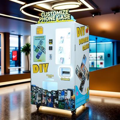 China Intelligent Touch Screen Phone Case Vending Machine Secure Payment For Retail Spaces for sale
