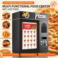 China Fully Automatic Pizza Vending Machine with 32-inch Touch Screen Multi-Language Interface and 24/7 Availability for sale