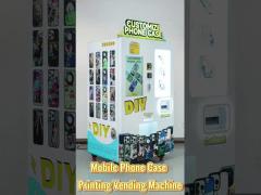 32-Inch Wave Crystal Display Phone Case Printing Vending Machine for Huawei Touch Screen Display
