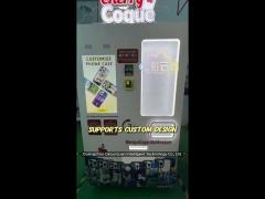 convenient 4g/wi-fi network connection cell cell phone case vending machine for metal cases