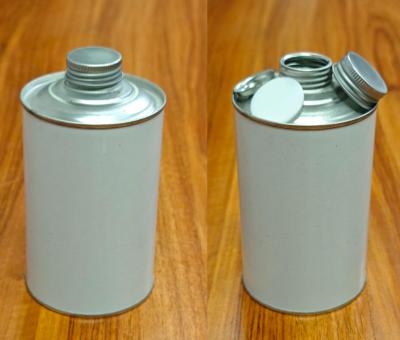 China 80mm Diameter Screw Top Tin Cans 500ml Customized For Sealants And Adhesives for sale