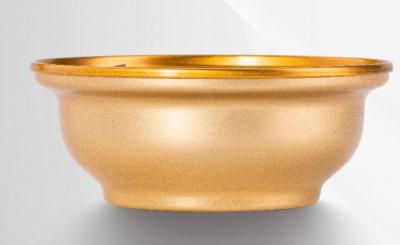 China BPA Free Coated Iron Diamond Bowl Inner Diameter 98.90mm Height 39.60mm Weight 138g With Visual Lid for sale