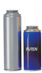 China Customized Necked Aerosol Containers Tinplate 52mm Diameter For Automotive Care Versatile for sale