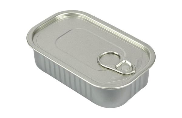 Quality Customization Rectangular Tin Cans Stackable Food Grade 125g Two Piece Cans for sale