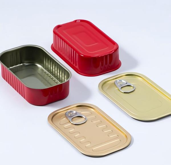Quality Compact Rectangular Tin Cans 200ml Capacity Customized Empty Tin Cans Recyclable for sale